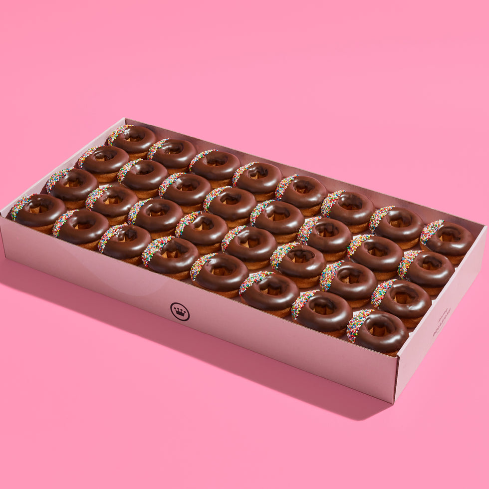 Mini Donut Box - Chocolate (Large) - Donut King Occasions