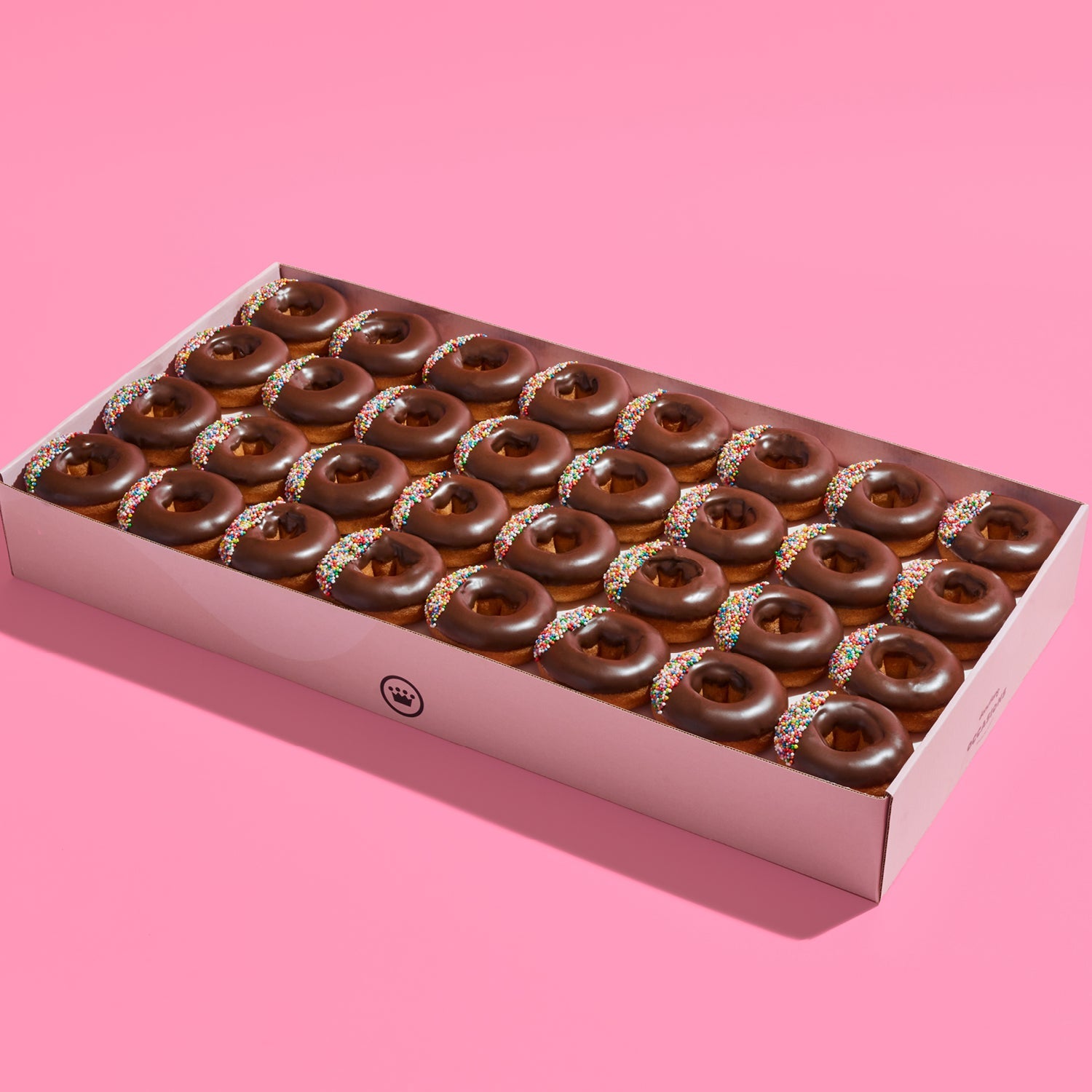 Large Mini Box - Chocolate (32 Donuts) – Donut King Occasions